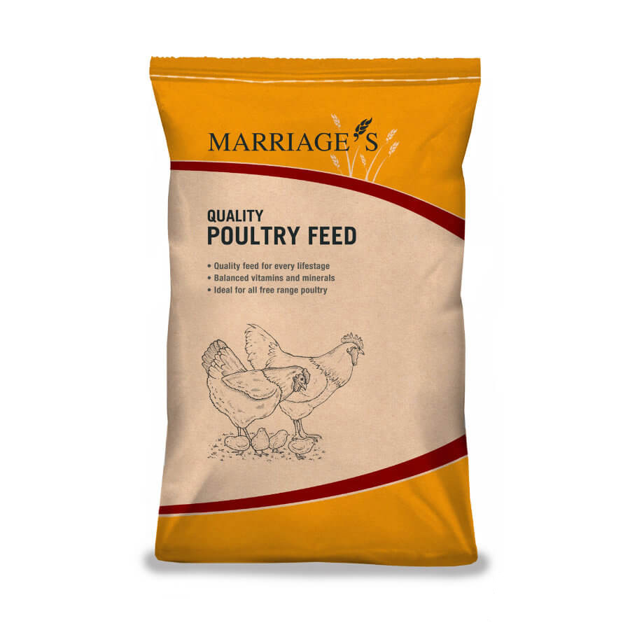 Poultry Feed - Marriage's - Quality Pet Foods and Animal Feeds